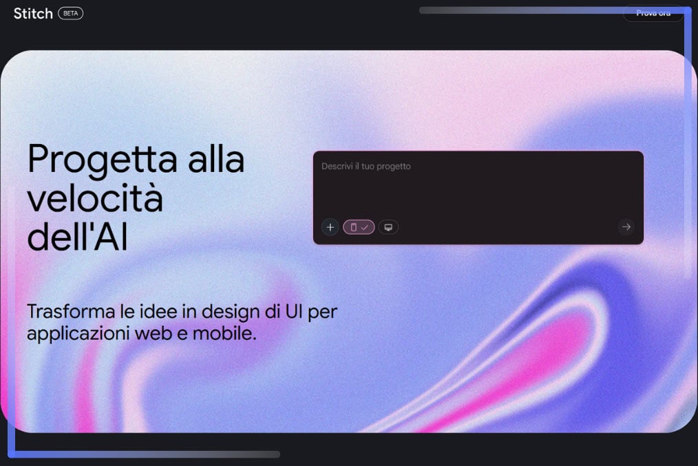 Google Stitch: creazione UI con intelligenza artificiale - Data Masters